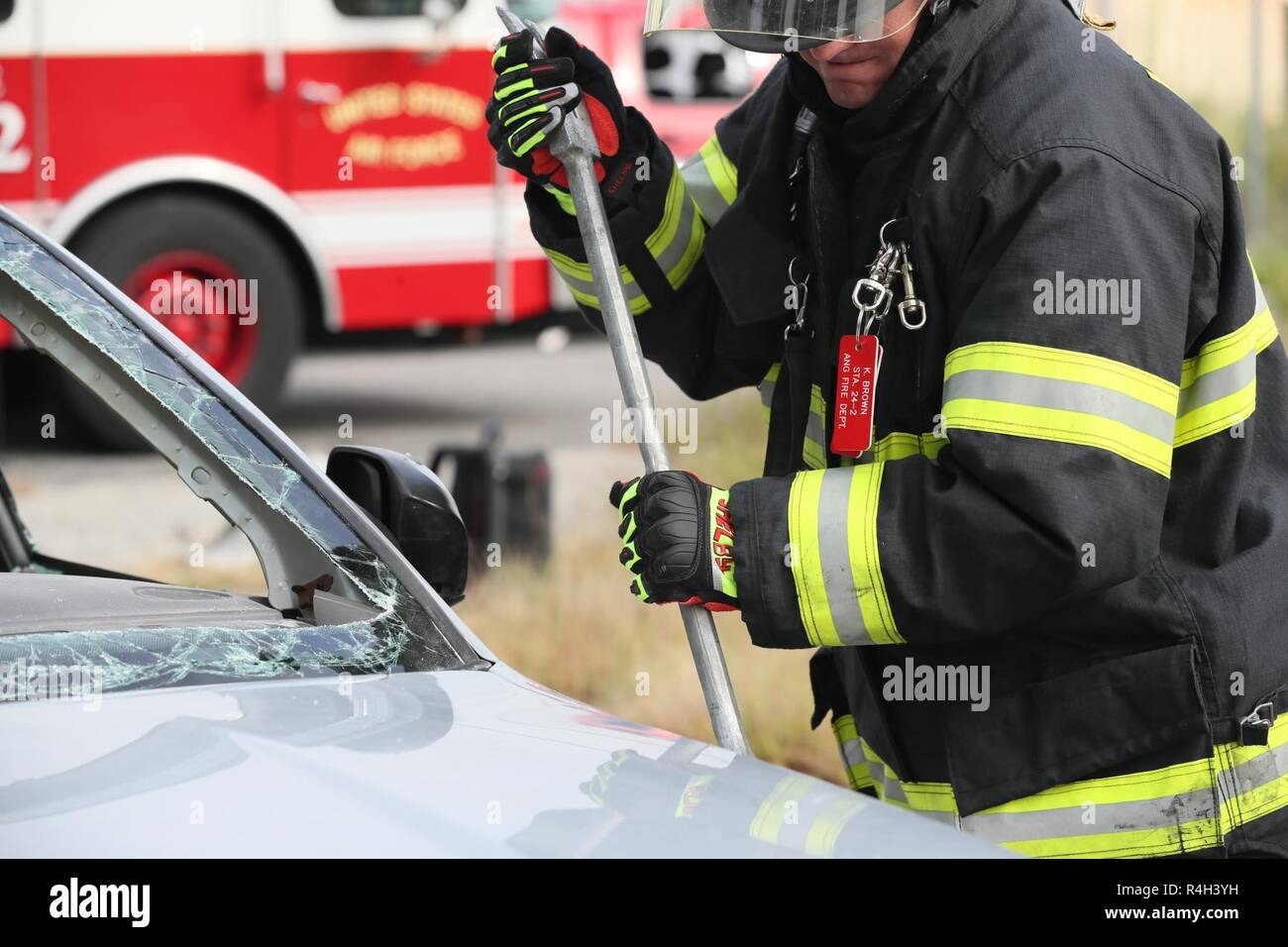 A New Jersey Department of Military and Veterans Affairs firefighter ...
