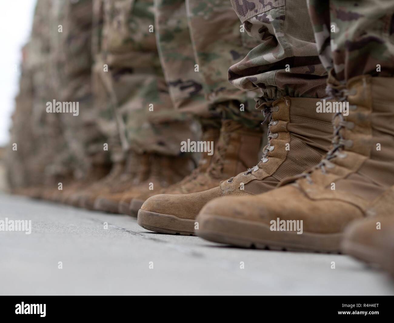 Soldiers assigned to the 109th Transportation Company, 17th Combat ...