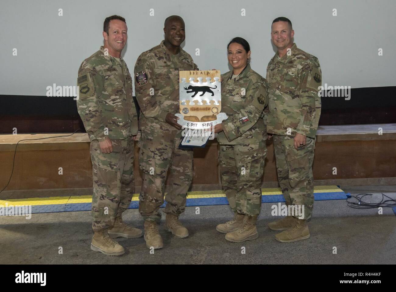 Brig. Gen. David Iverson, 332nd Air Expeditionary Wing commander, and ...