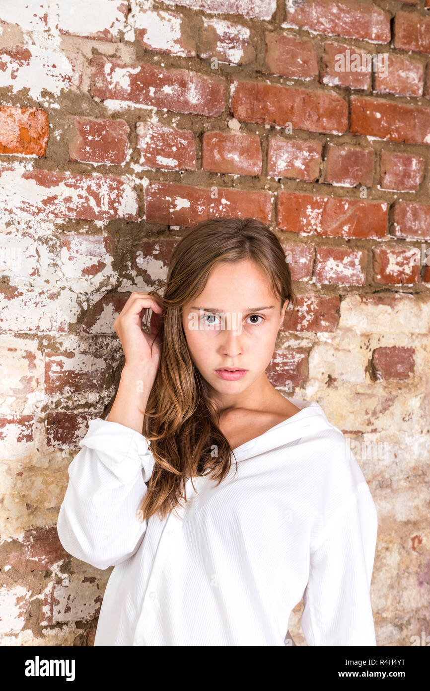 portrait of cute girl Stock Photo - Alamy