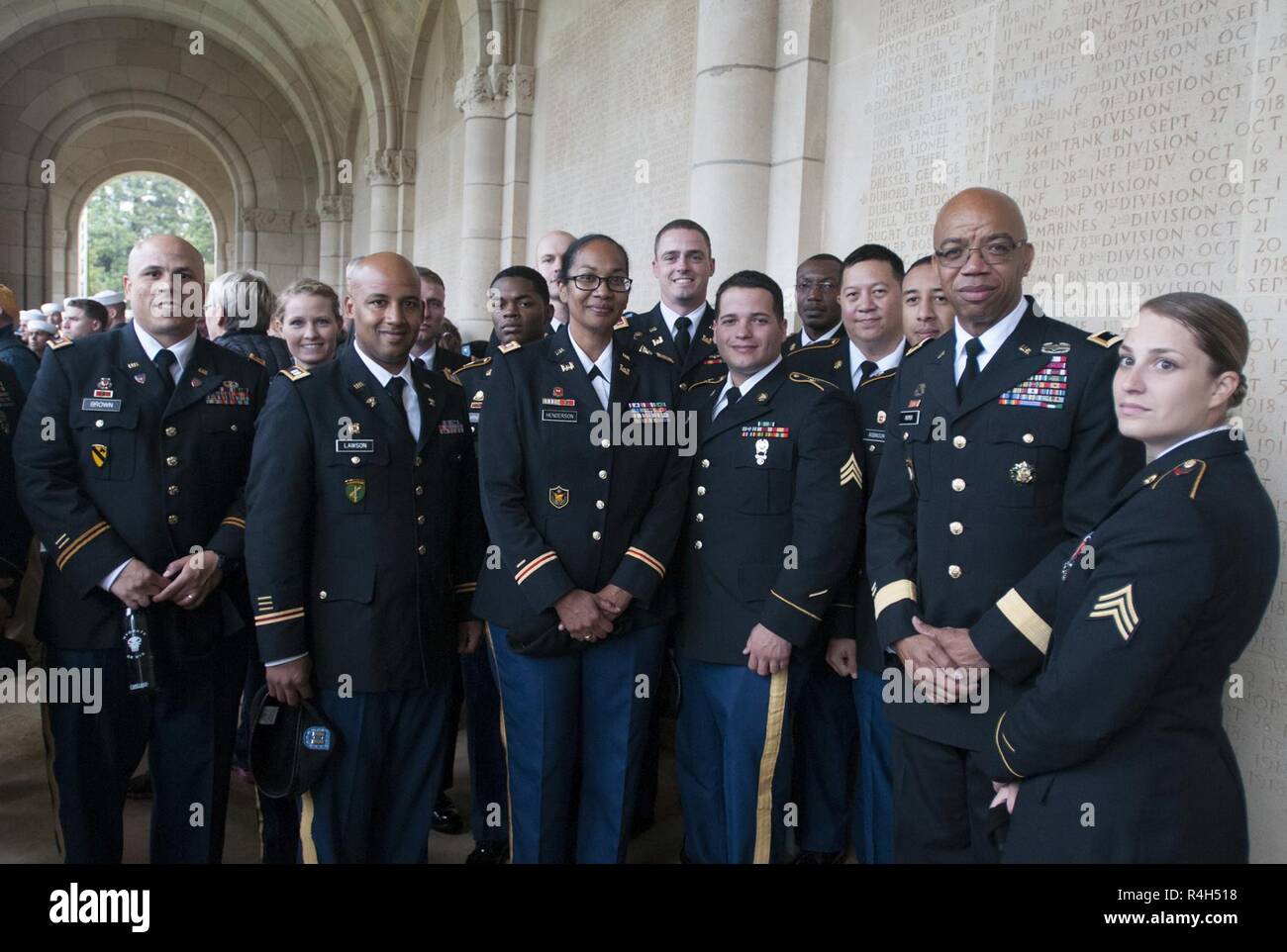 Maj. Gen. A.C. Roper, deputy chief of the Army Reserve, speaks with ...