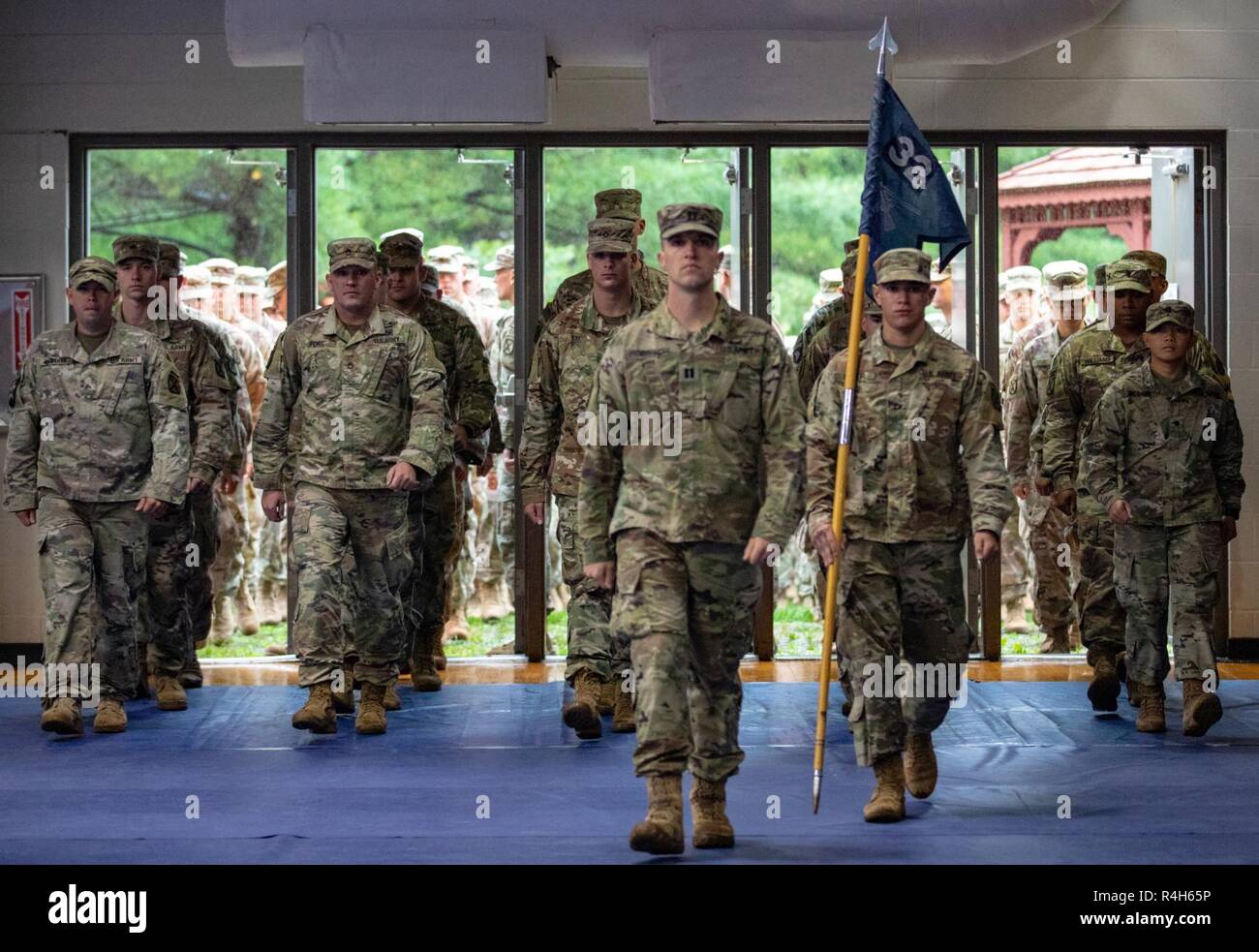 Soldiers with A Co., 1st Battalion, 32nd Infantry Regiment, 1st Brigade ...