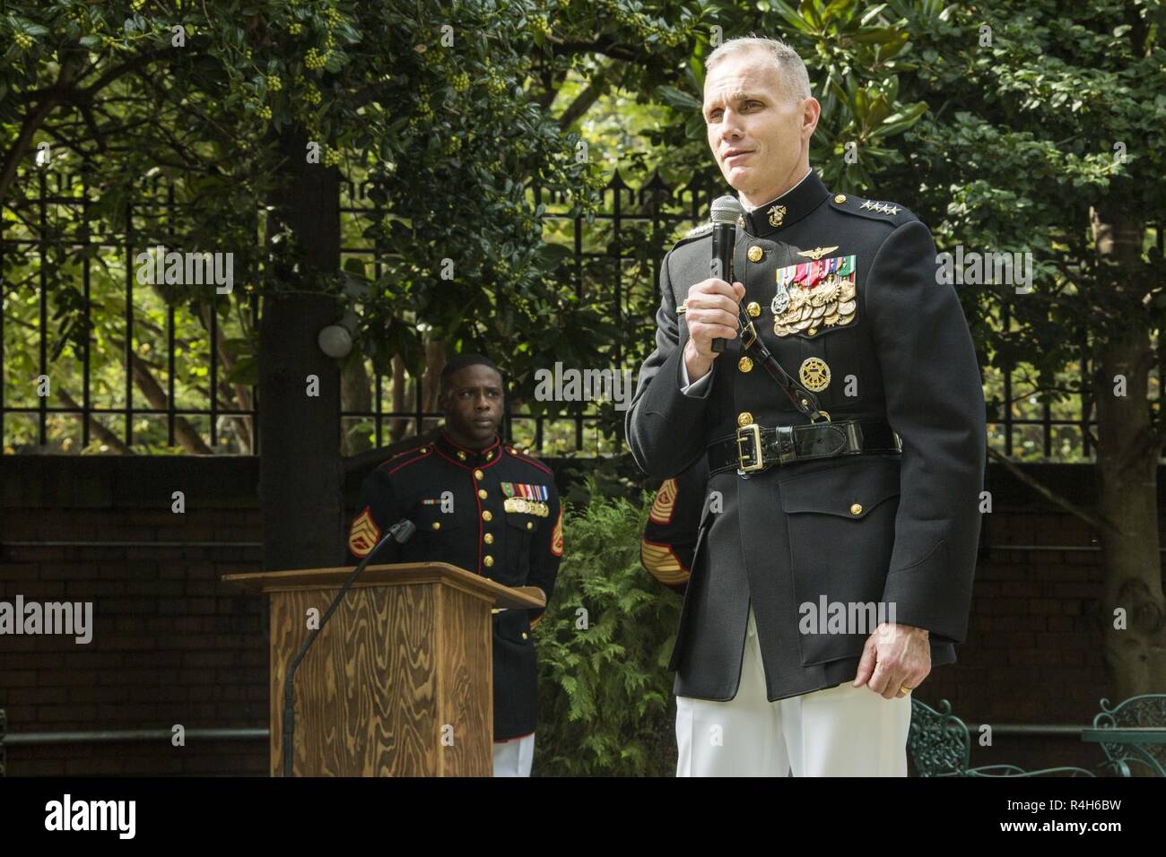Gen. Gary L. Thomas, deputy commandant, Programs and Resources, speaks ...