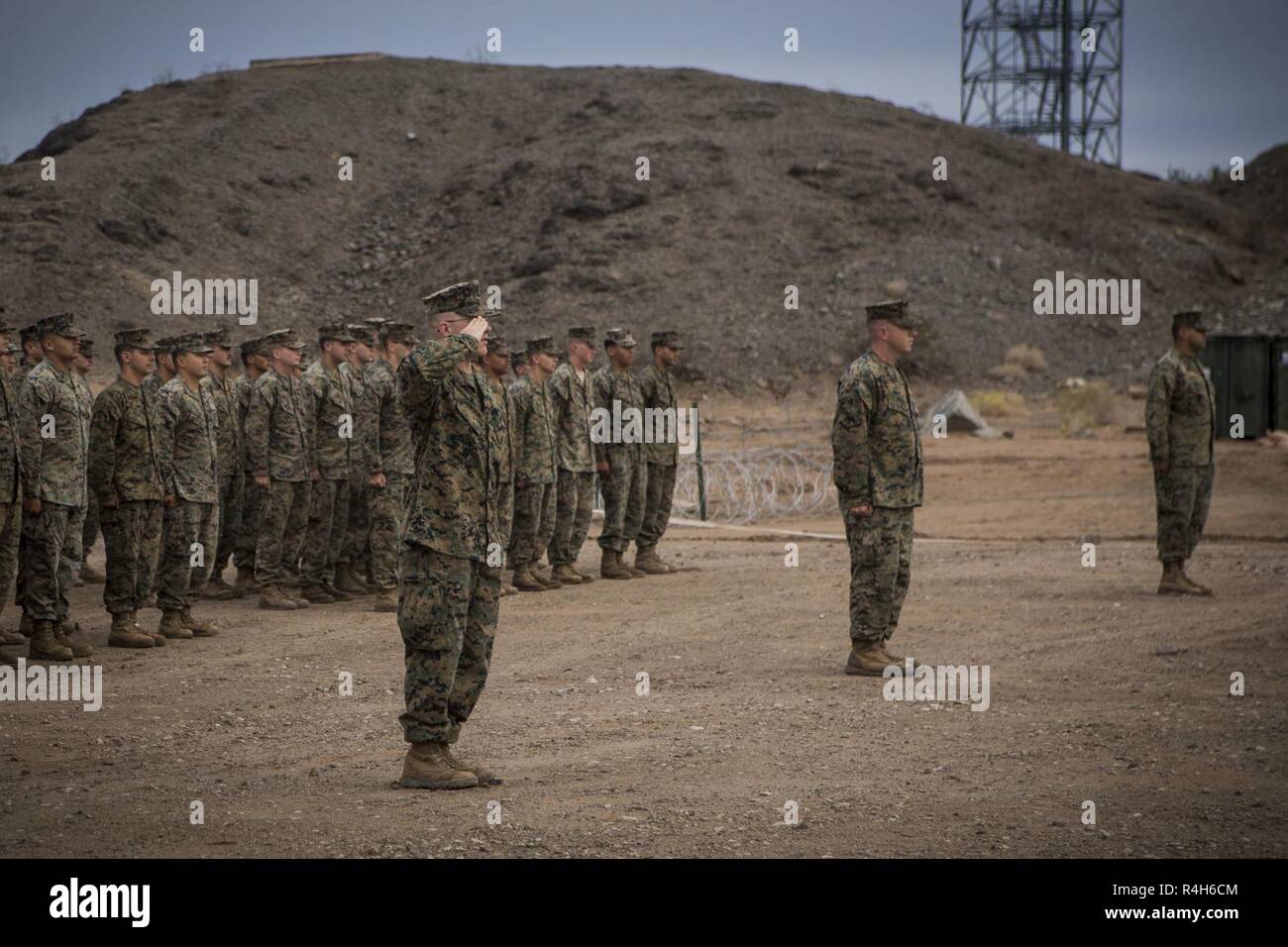 U.S. Marines Staff Sgt. Thomas Dawson, platoon sergeant assigned to ...