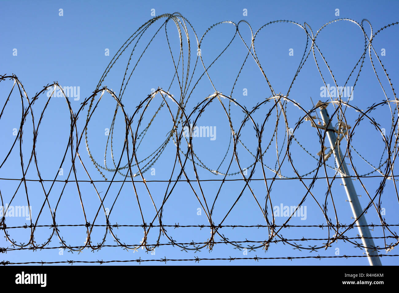 Concertina wire hi-res stock photography and images - Alamy