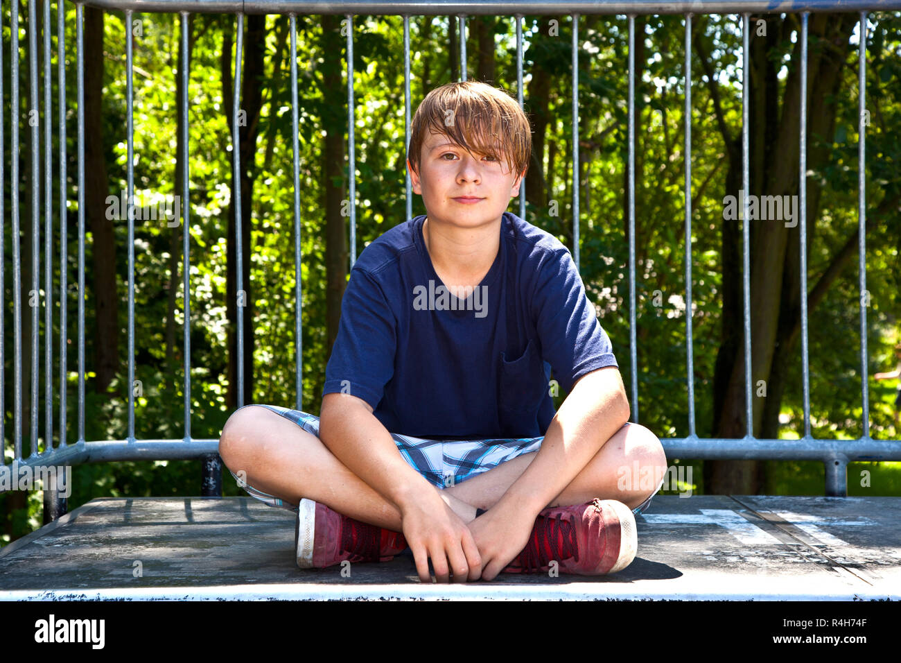 Teenager exhausted exercise happy hi-res stock photography and images ...