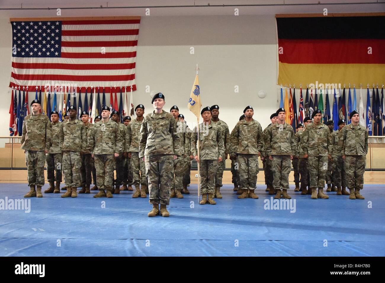 U.S. Army Capt. Sara L. Raxter, foreground, with the 493rd Petroleum ...