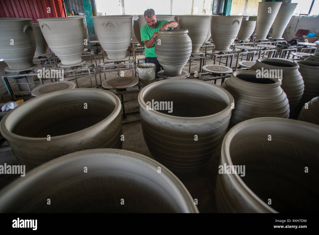 europe, greece, creta, heraklion, region, village, thrapsano, pottery ...