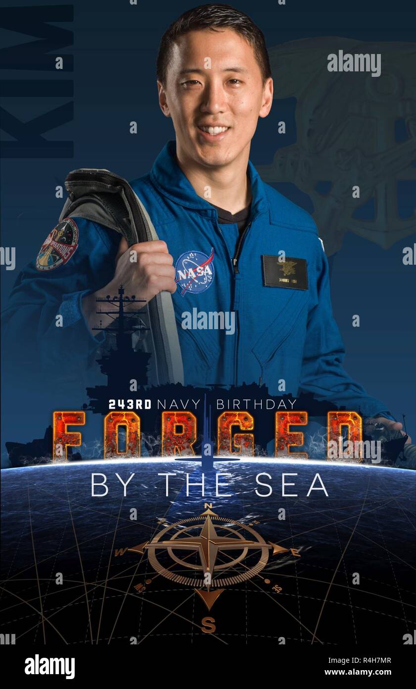 The 243rd Navy Birthday poster featuring Jonathan Yong Kim with a ...