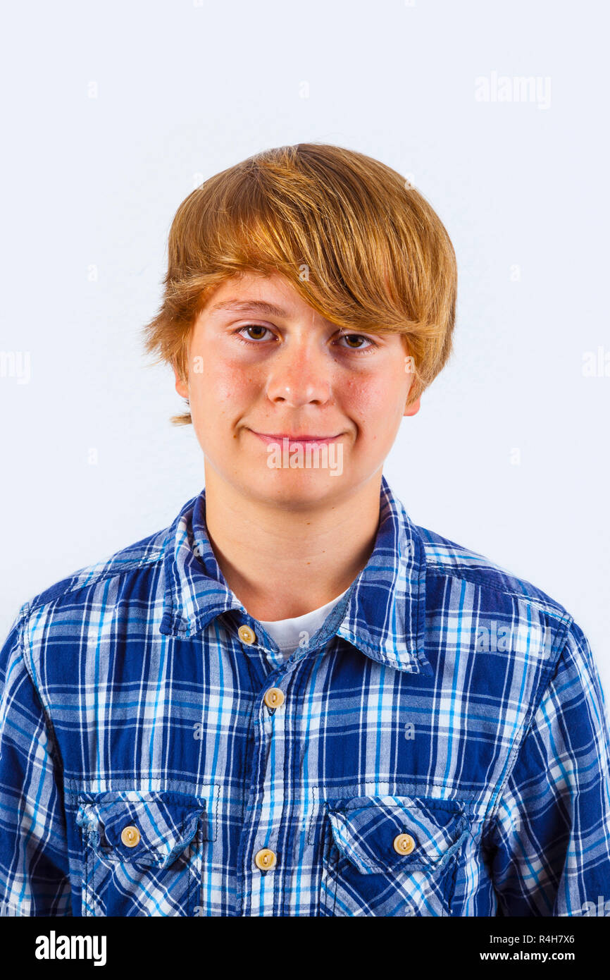 portrait of handsome smiling boy Stock Photo - Alamy