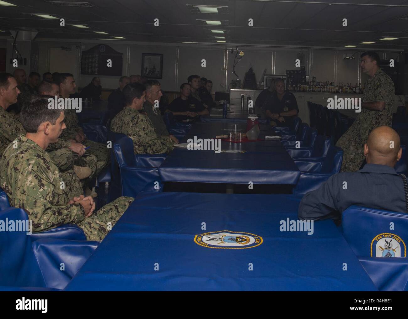 NORFOLK, Va. (Oct. 1, 2018) Rear Adm. Brad Skillman, commander ...
