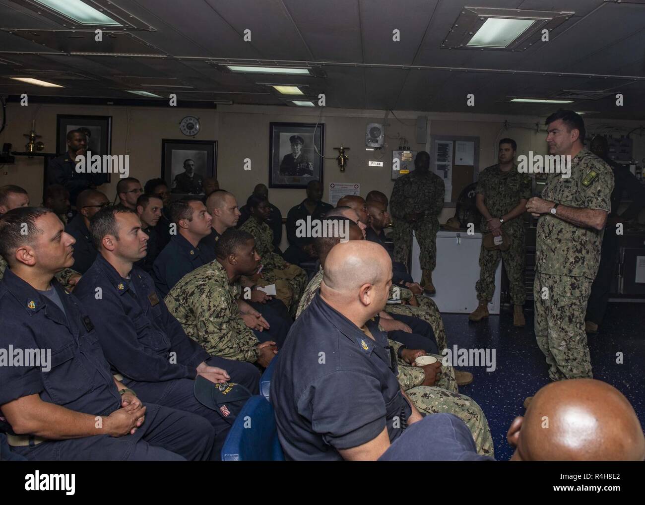 NORFOLK, Va. (Oct. 1, 2018) Rear Adm. Brad Skillman, commander ...