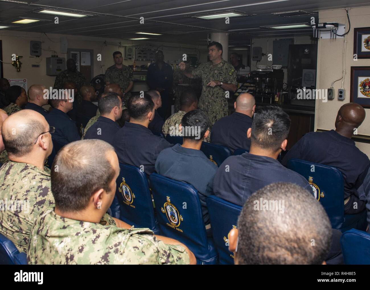 NORFOLK, Va. (Oct. 1, 2018) Rear Adm. Brad Skillman, commander ...