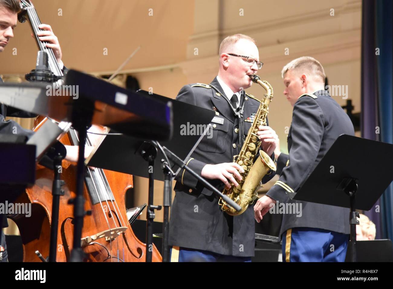 Sgt. Chris Condon, U.S. Army Europe Band and Chorus, plays the ...