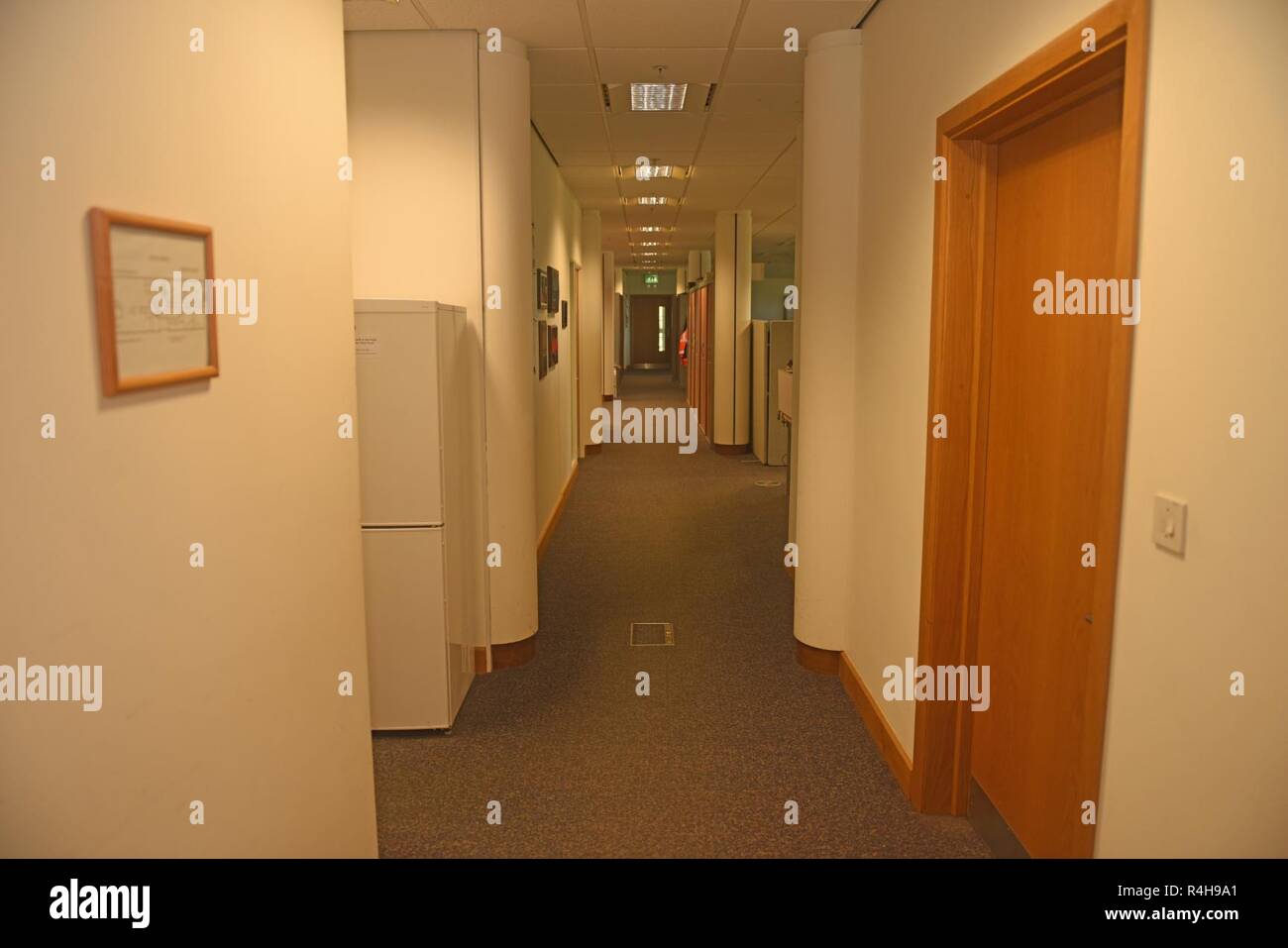The inside of the 100th Civil Engineering Squadron, Building 680, at ...