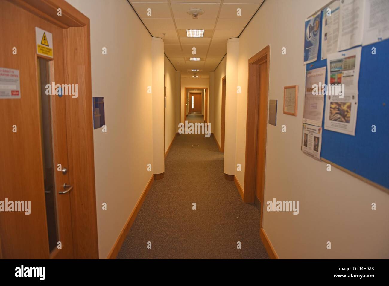 The inside of the 100th Civil Engineering Squadron, Building 680, at ...