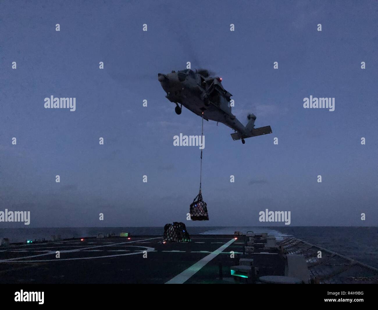 (Atlantic Ocean). Sailors from the USS Detroit (LCS-7) complete Deck ...