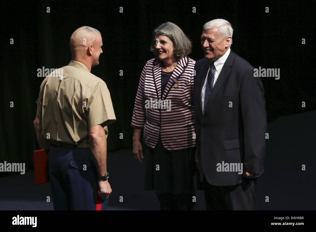 U.S. Marine Corps Col. Lawrence F. Miller, commanding officer, Wounded ...