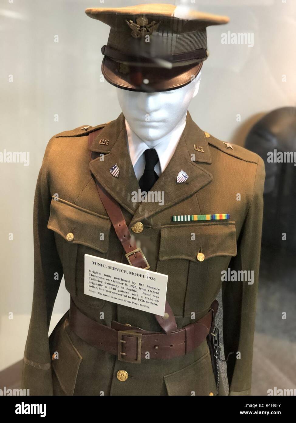The tunic worn by Brig. Gen. Maurice Thompson on display at the ...
