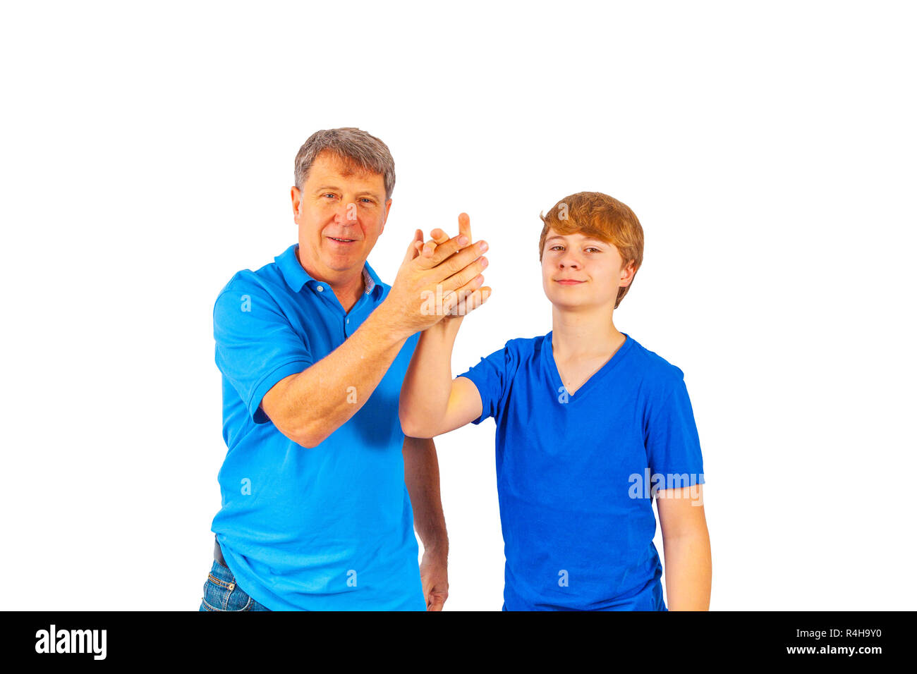 happy father with his sun Stock Photo - Alamy
