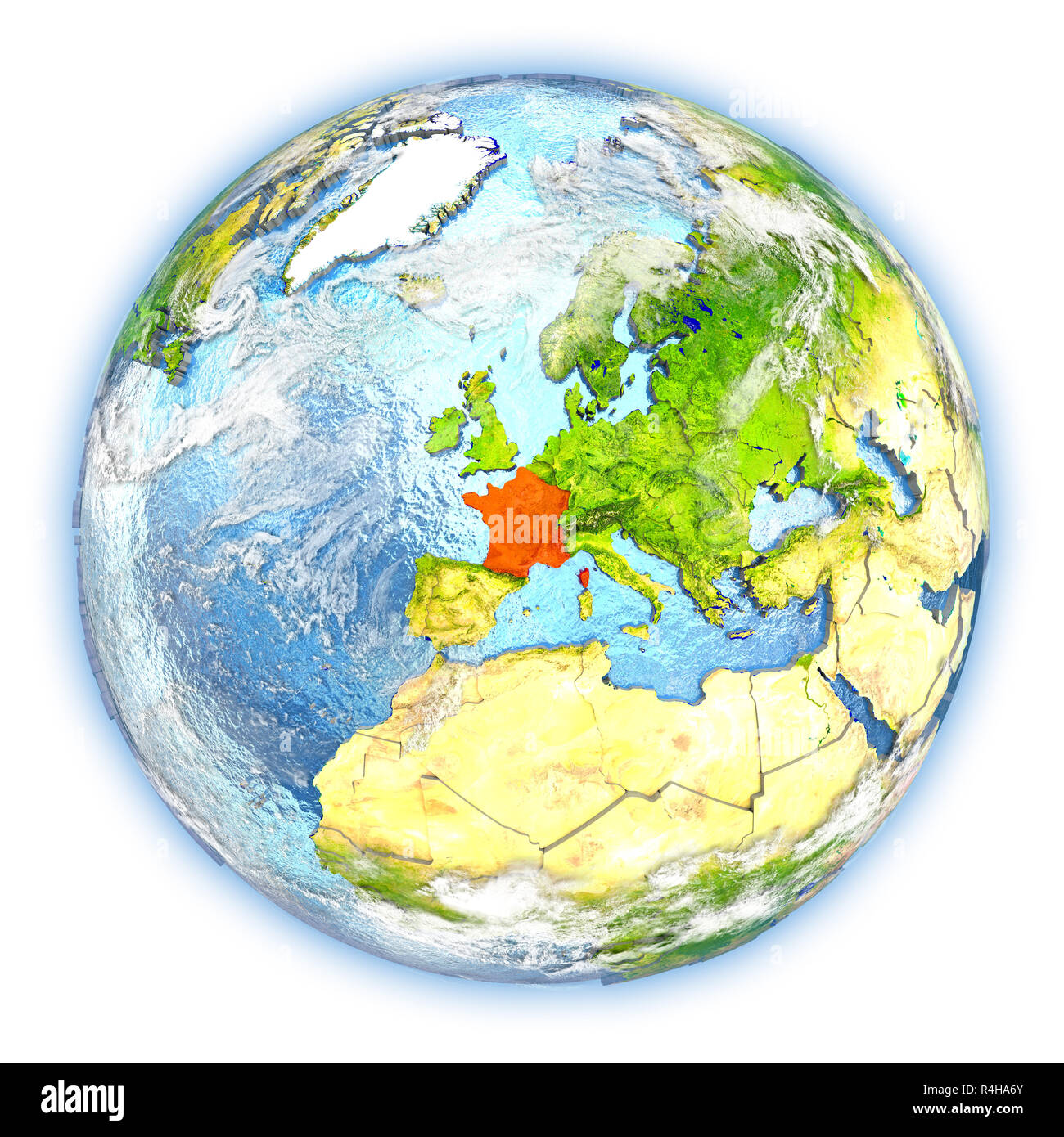 France on Earth isolated Stock Photo - Alamy