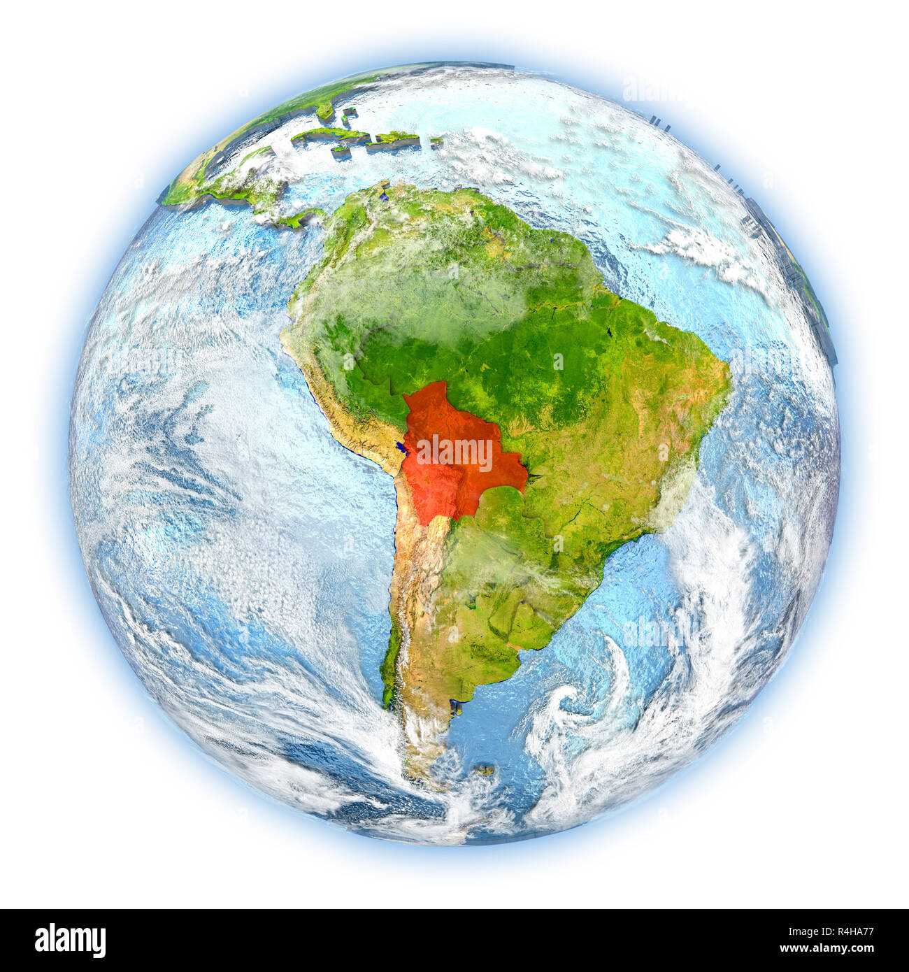 Map bolivia with ocean Cut Out Stock Images & Pictures - Alamy