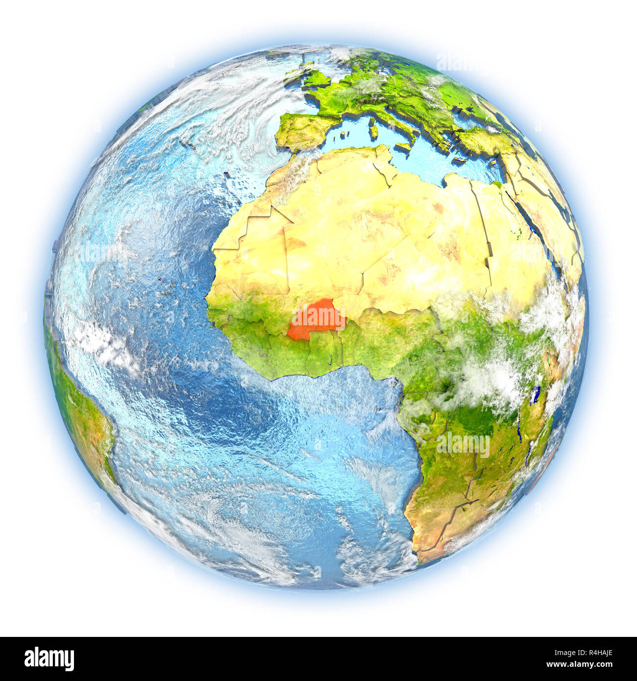 Burkina faso map burkinabè Cut Out Stock Images & Pictures - Alamy