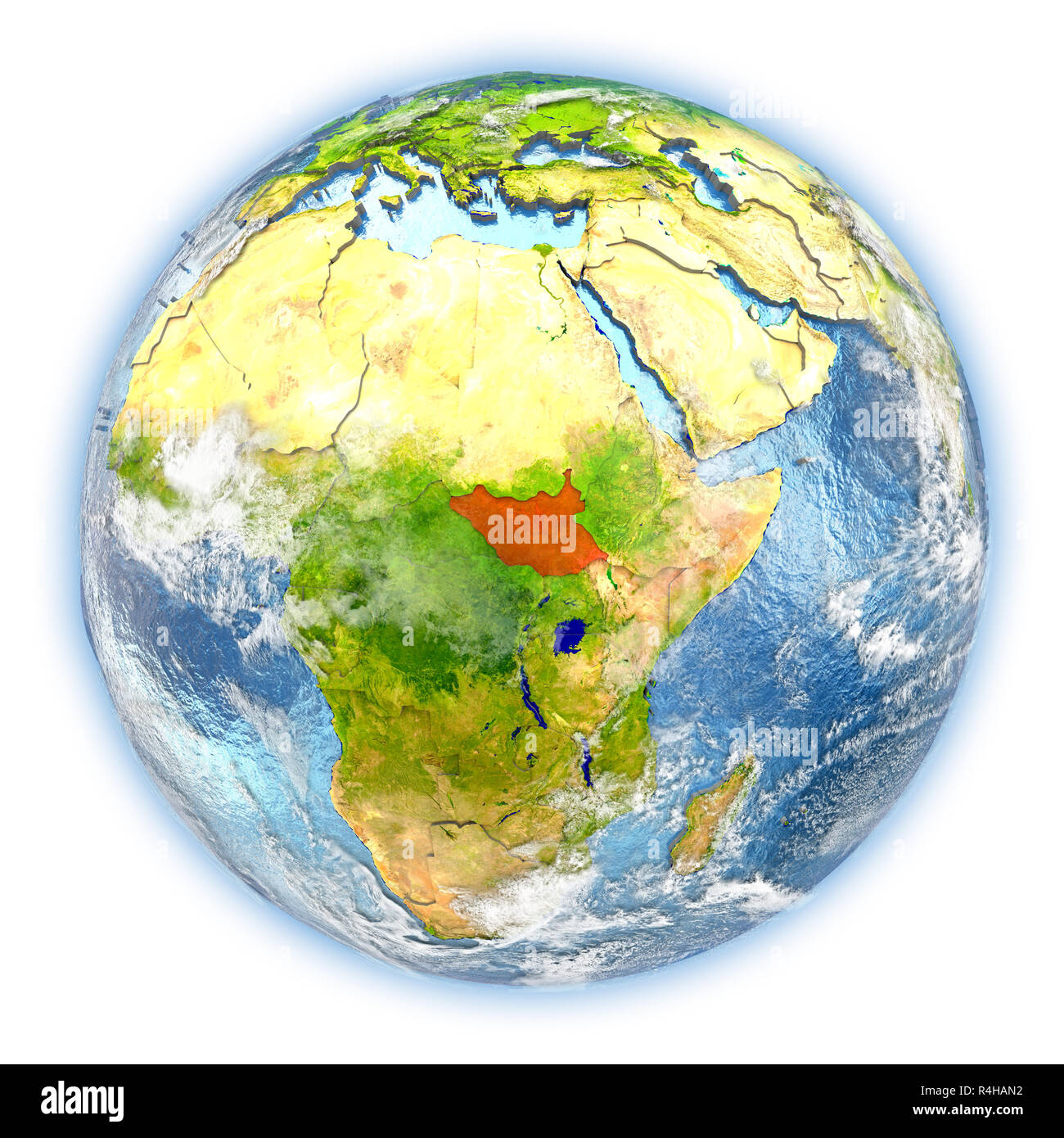 South sudan map on Cut Out Stock Images & Pictures - Alamy