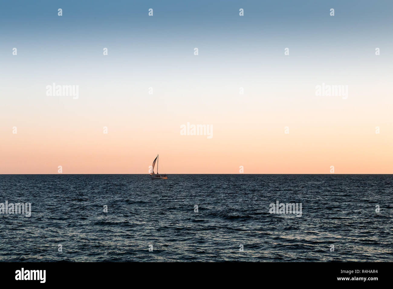 Landscape with a view of the calm sea Stock Photo - Alamy