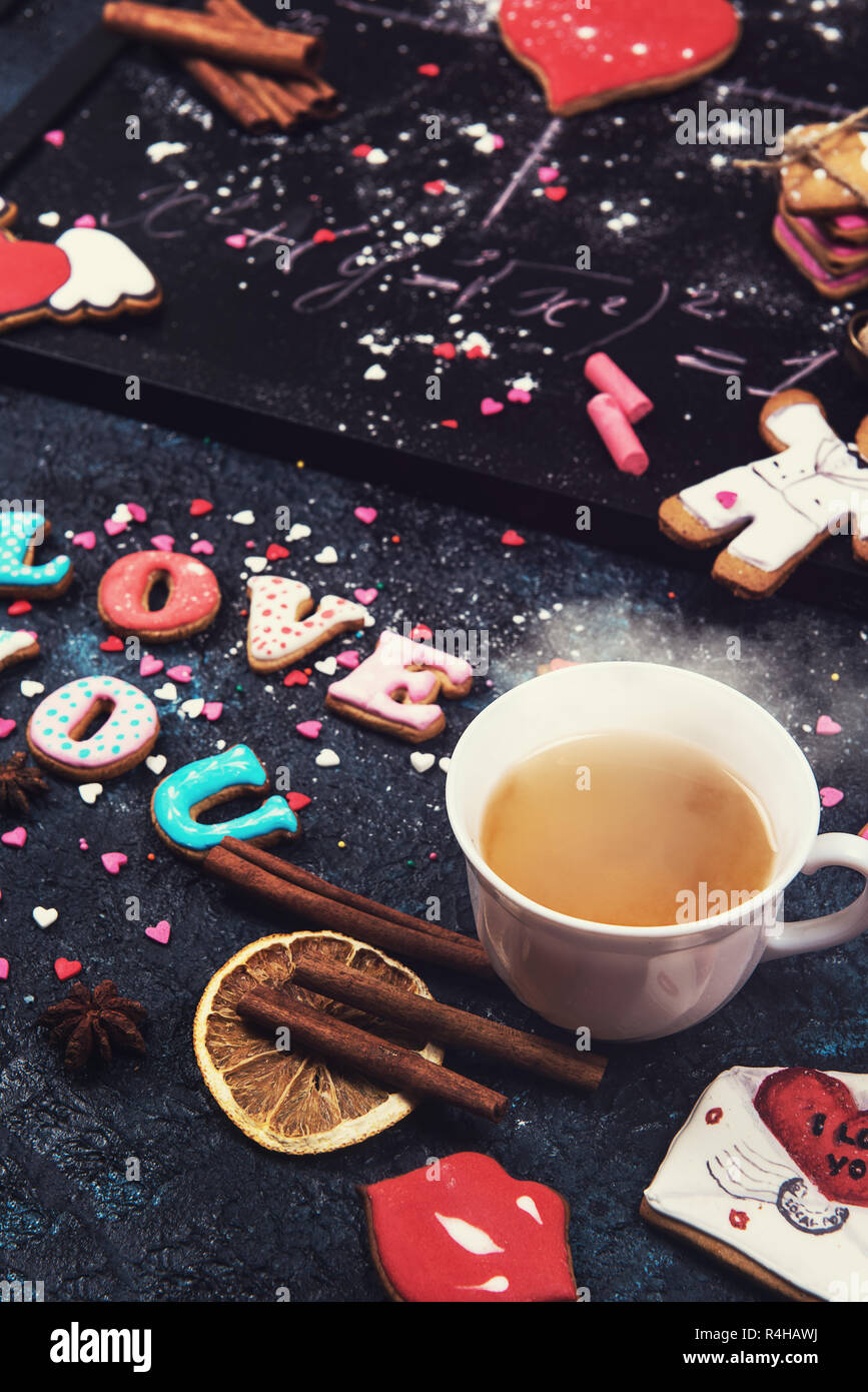 Math, hearts, formula of love Stock Photo - Alamy