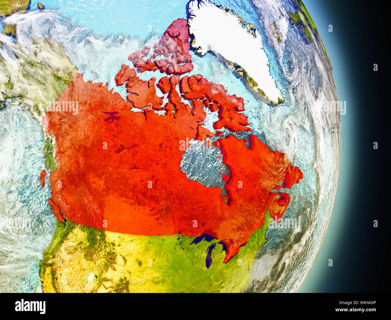 Satellite in space canada hi-res stock photography and images - Alamy
