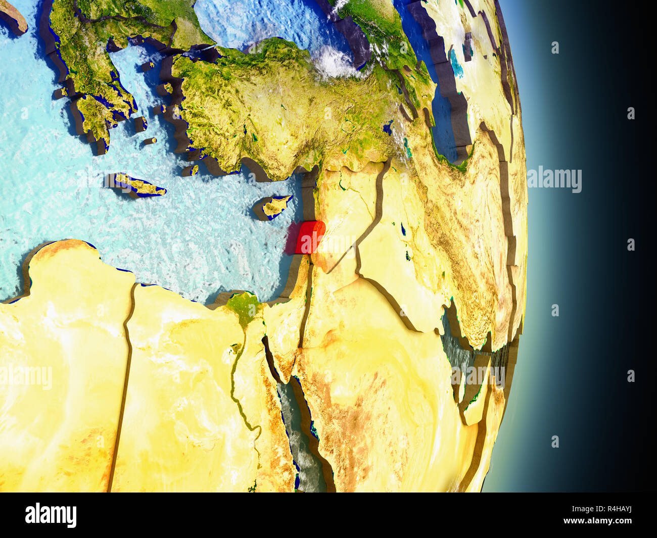 Lebanon satelite map hi-res stock photography and images - Alamy