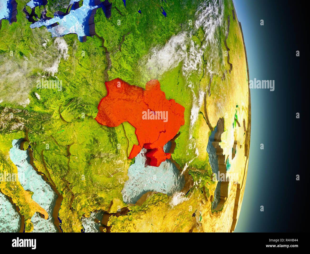 Ukraine map satellite hi-res stock photography and images - Alamy
