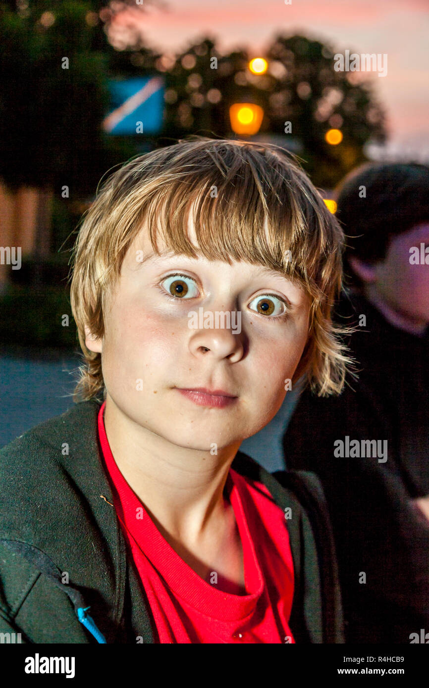 young boy in the dark Stock Photo - Alamy
