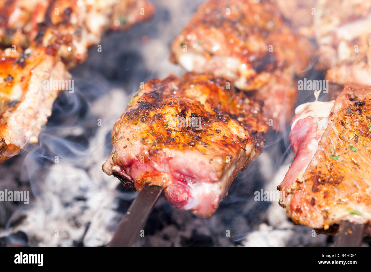 cooking meat Photo Stock Photo - Alamy