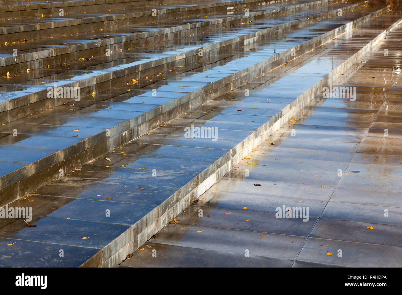 Wet Concrete Steps High Resolution Stock Photography and Images - Alamy
