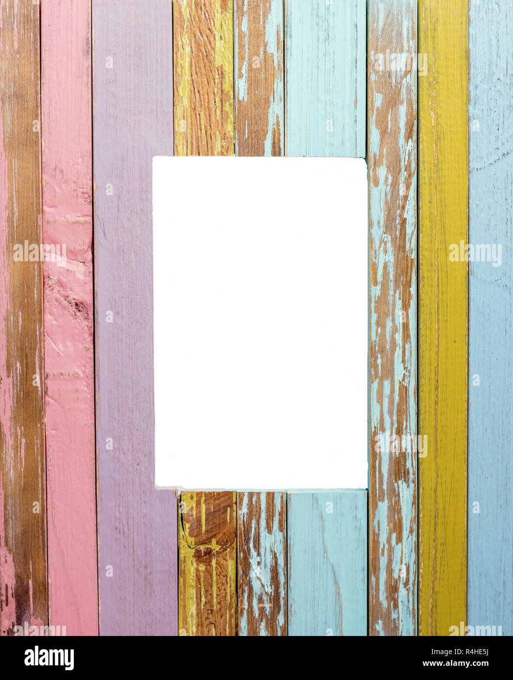 Colorfull wooden frame Stock Photo - Alamy