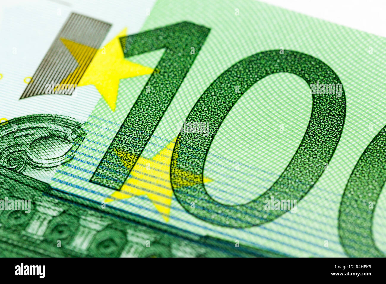 one hundred euro close-up Stock Photo - Alamy