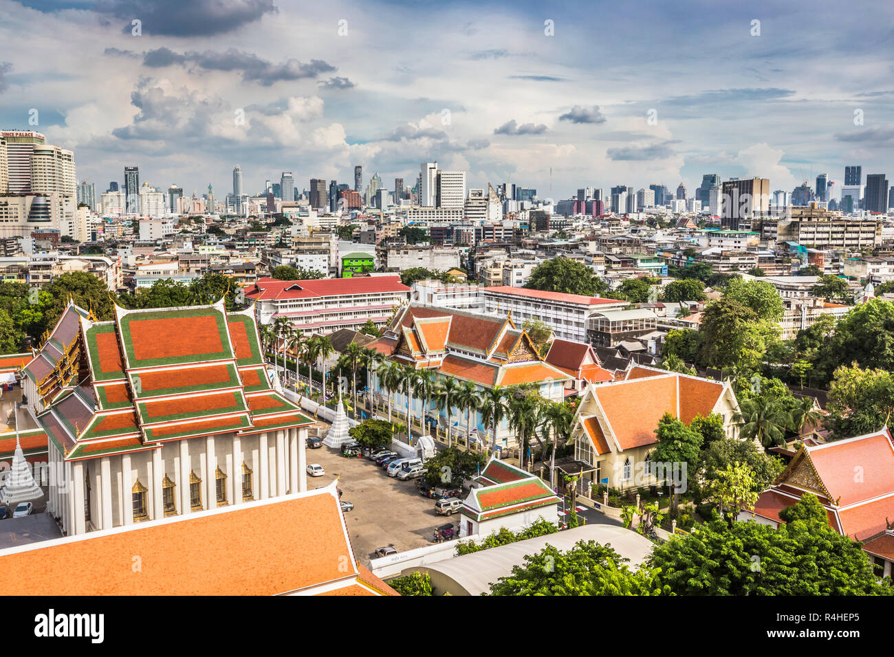 Bangkok Cityscape capital of Thailand and beautiful sky Stock Photo - Alamy