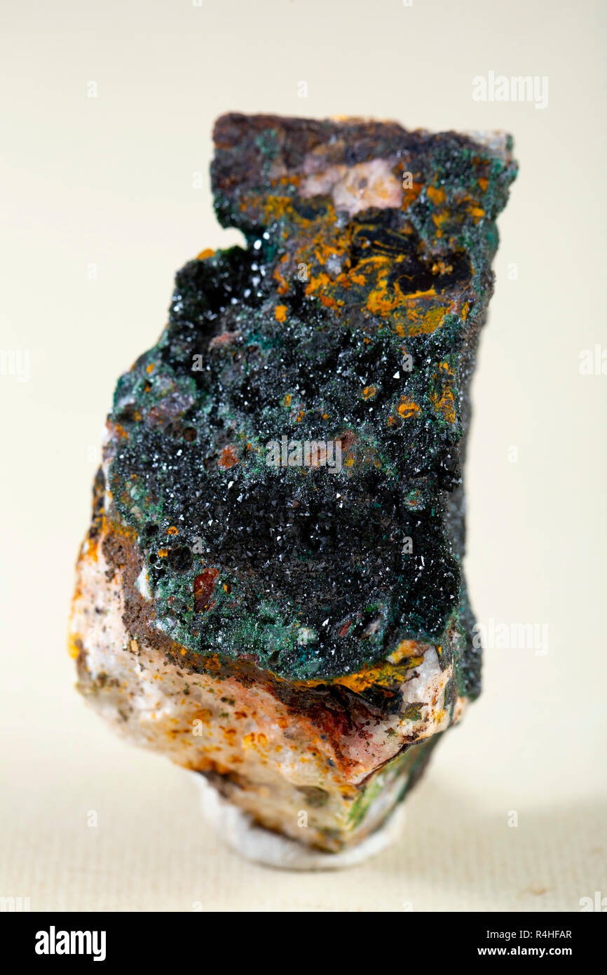 Uvarovite garnet crystal cluster from Russia stone quartz Stock Photo ...