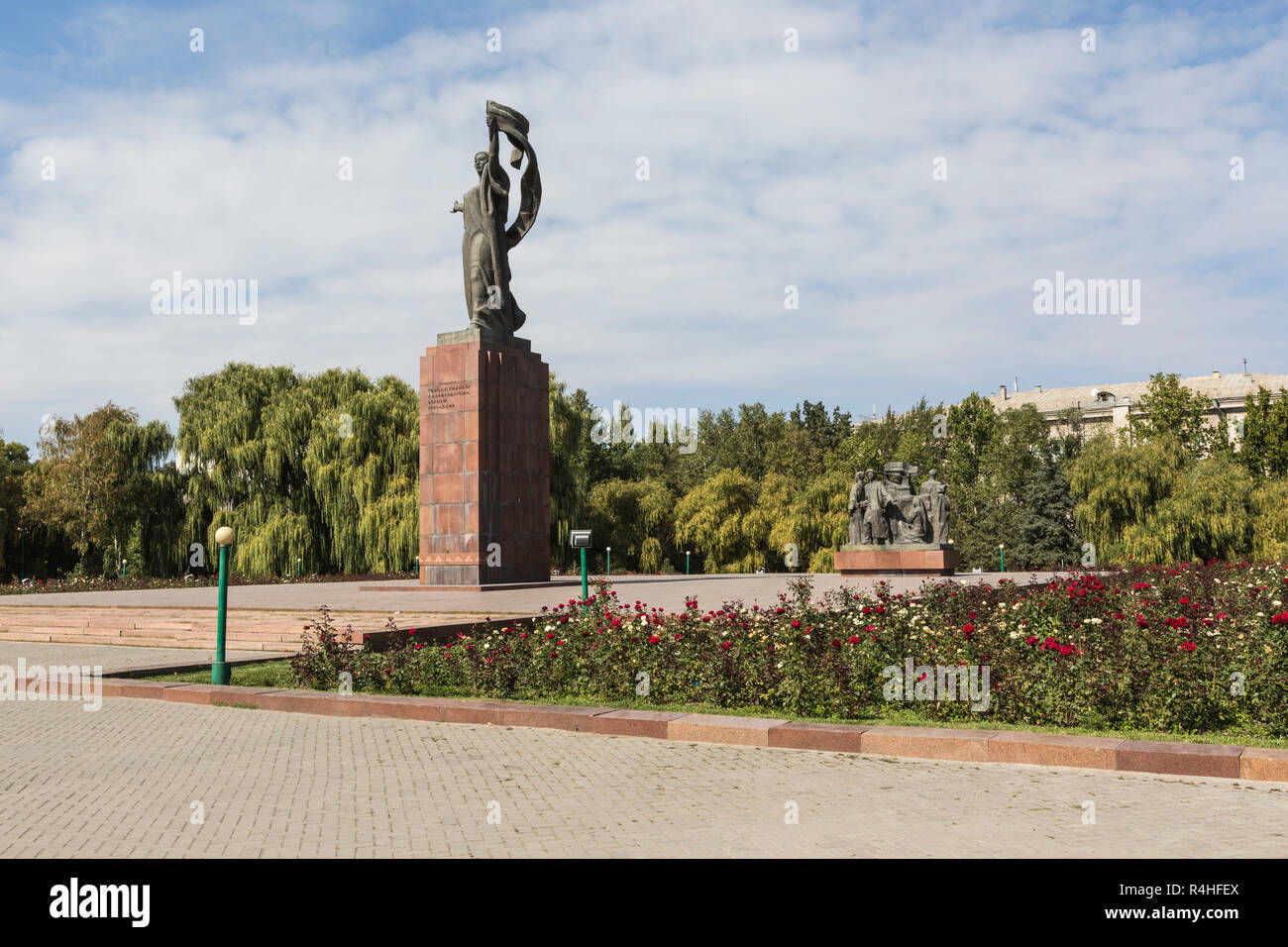 Monument to the Fighters of the Revolution.Kyrgyzstan Stock Photo - Alamy