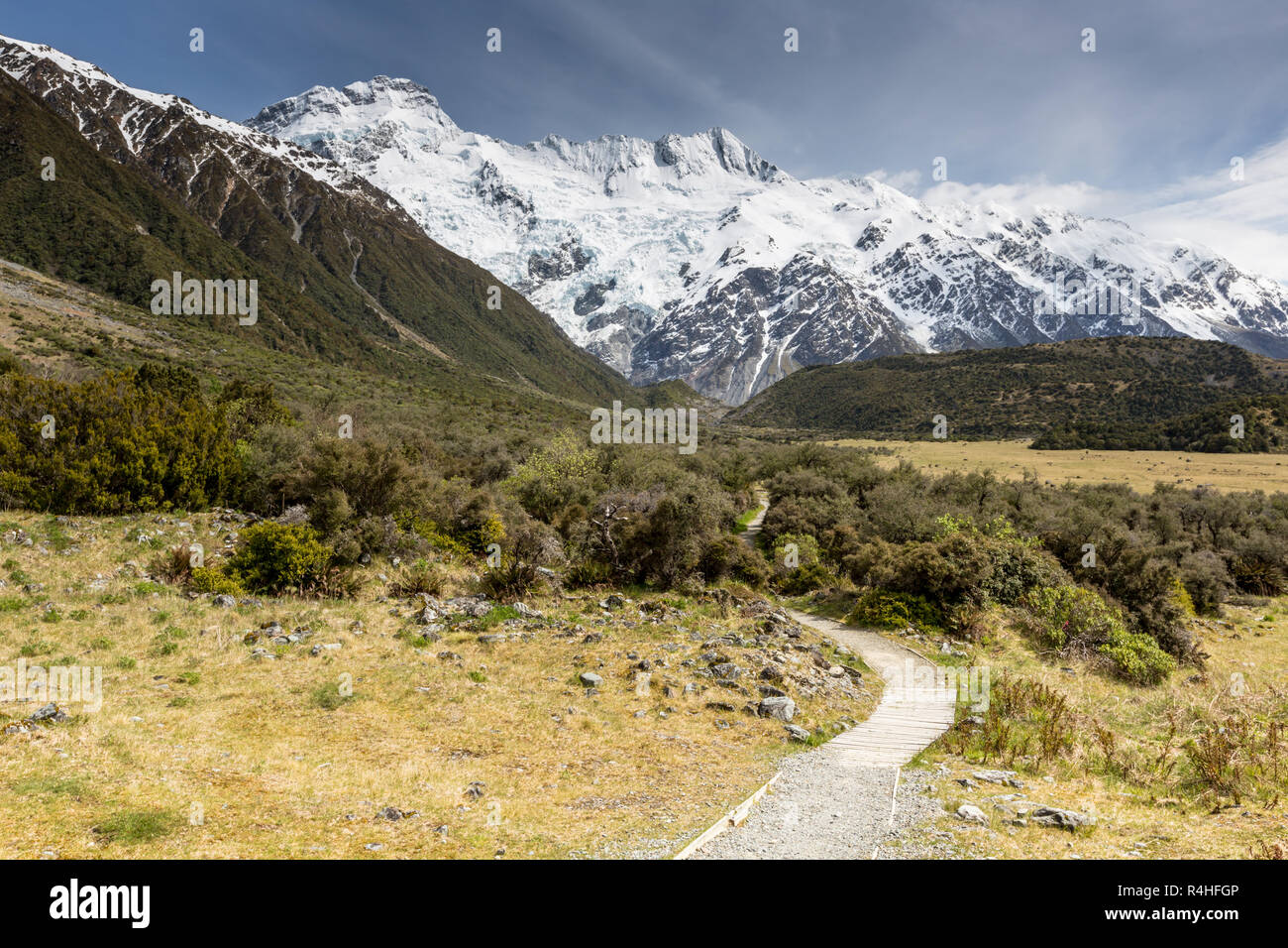 View of Mt Cook National Park, New Zealand Stock Photo - Alamy