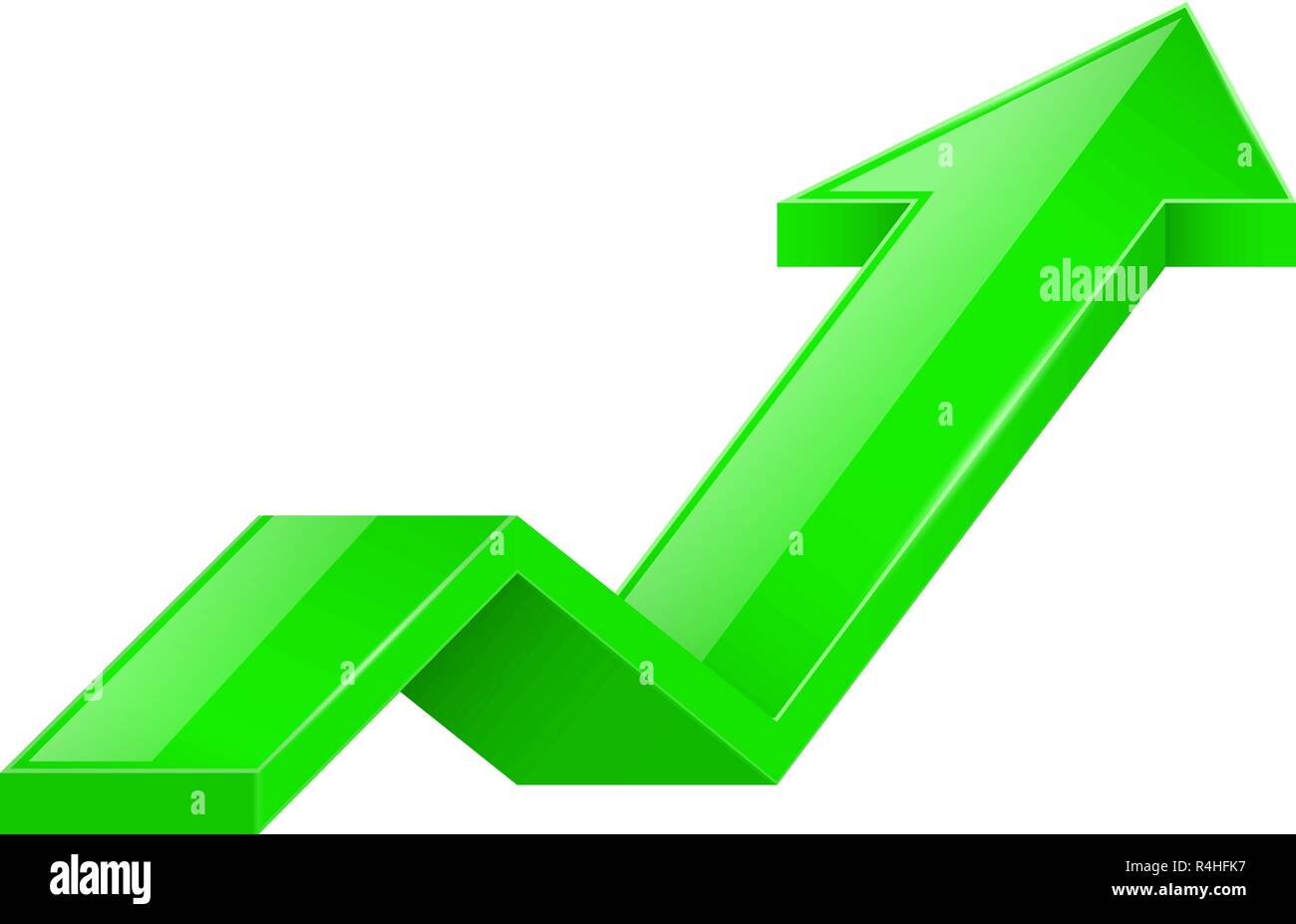Green financial graph hi-res stock photography and images - Alamy