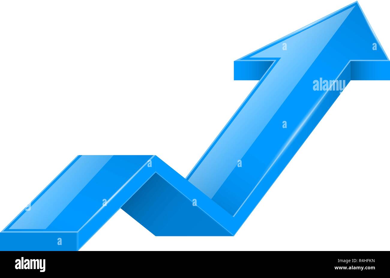 Blue arrow. 3d UP icon Stock Vector Image & Art - Alamy