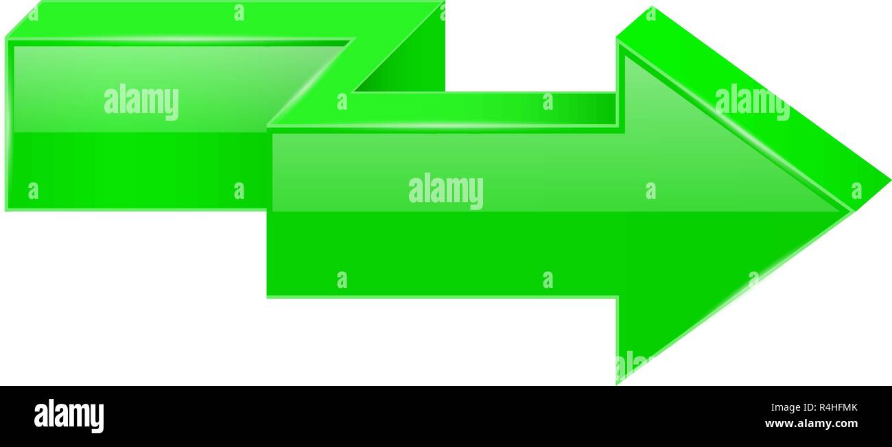 Green arrow sign icon Stock Vector Images - Alamy
