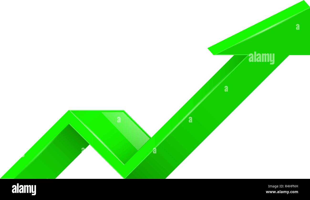 Green financial graph Stock Vector Images - Alamy
