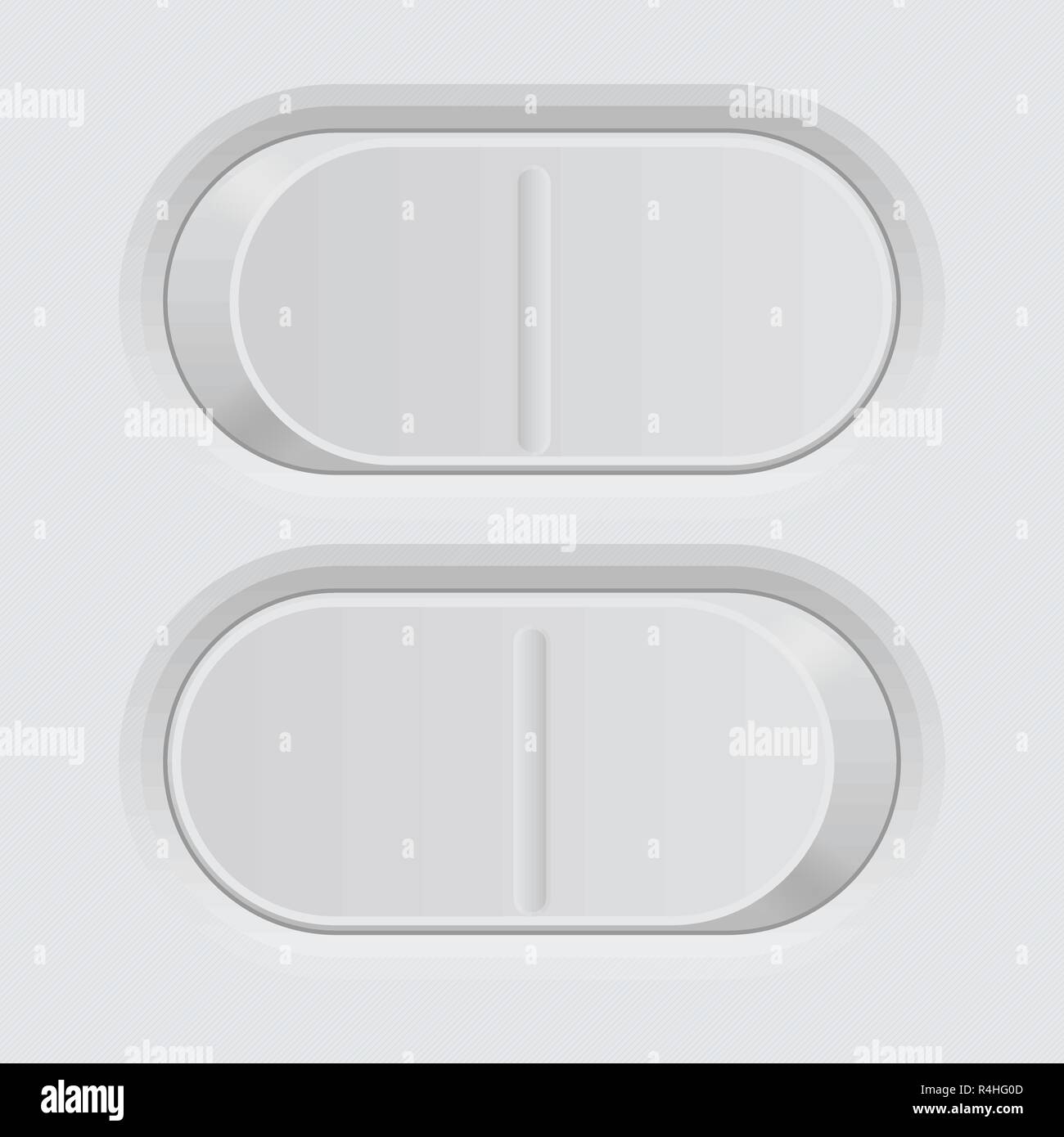 Switch gray 3d push buttons Stock Vector Image & Art - Alamy