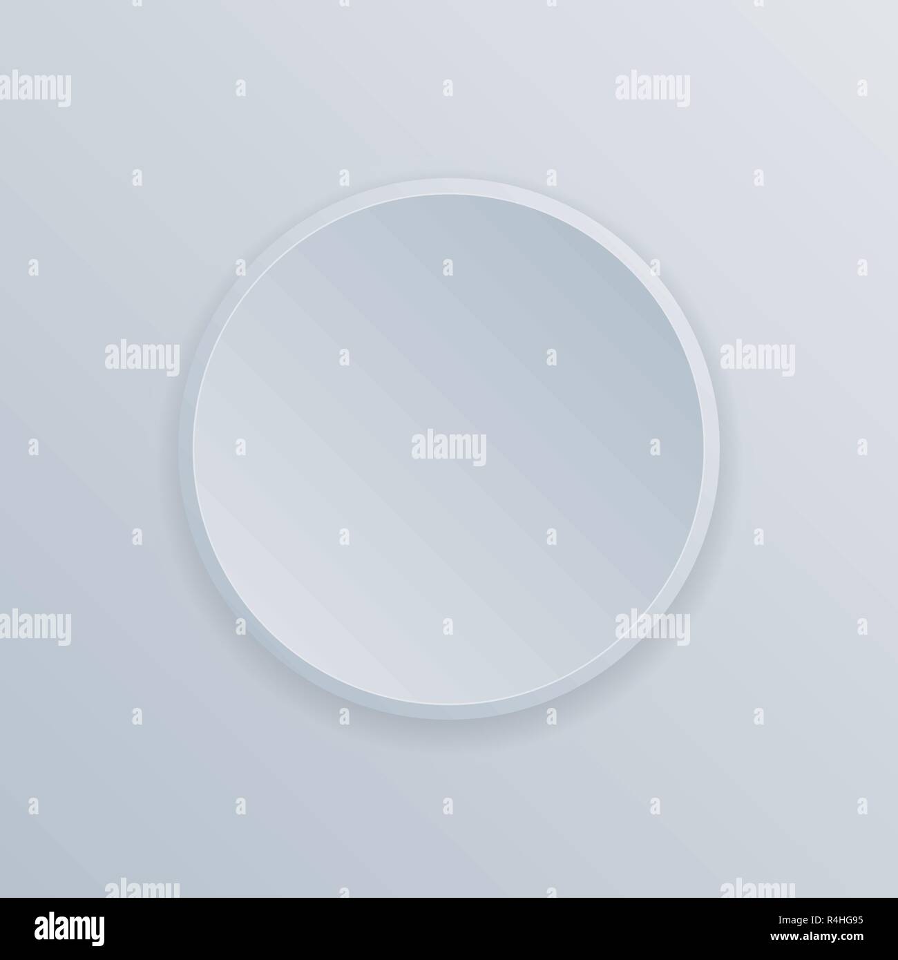 Round white 3d button Stock Vector Image & Art - Alamy