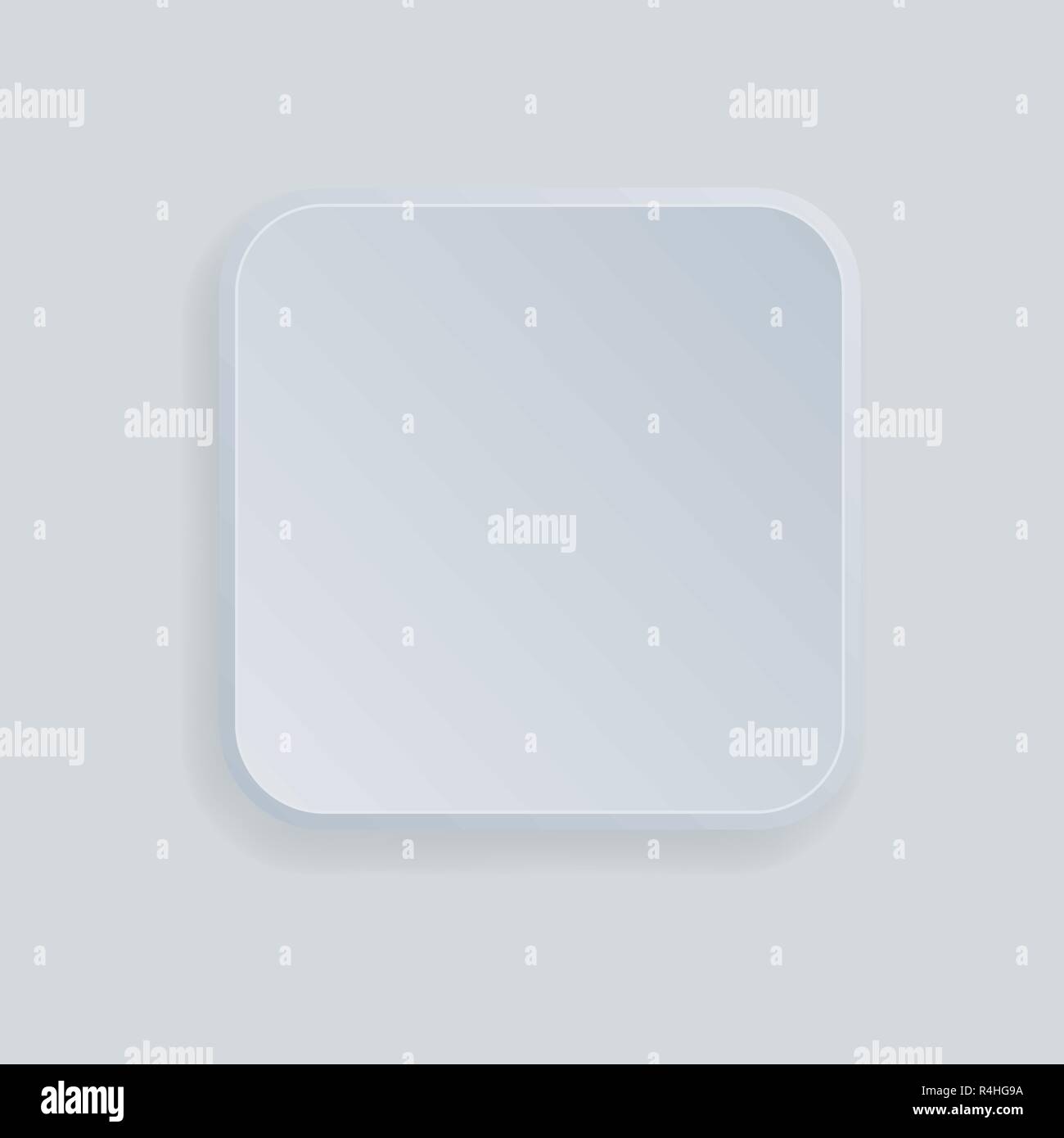 Square white 3d button Stock Vector Image & Art - Alamy