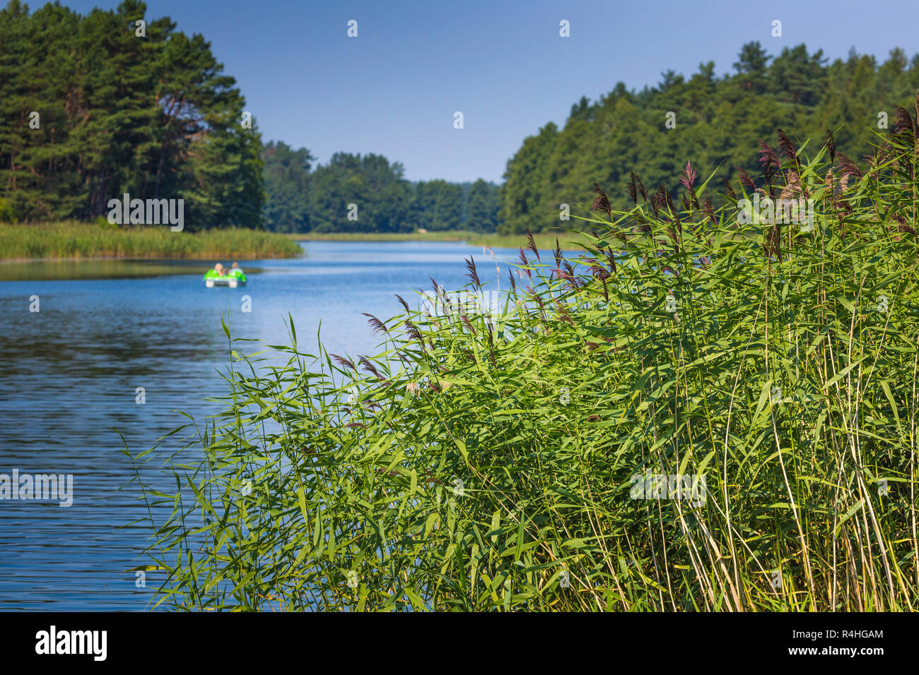 Wydminy lake on Masuria in Poland Stock Photo - Alamy